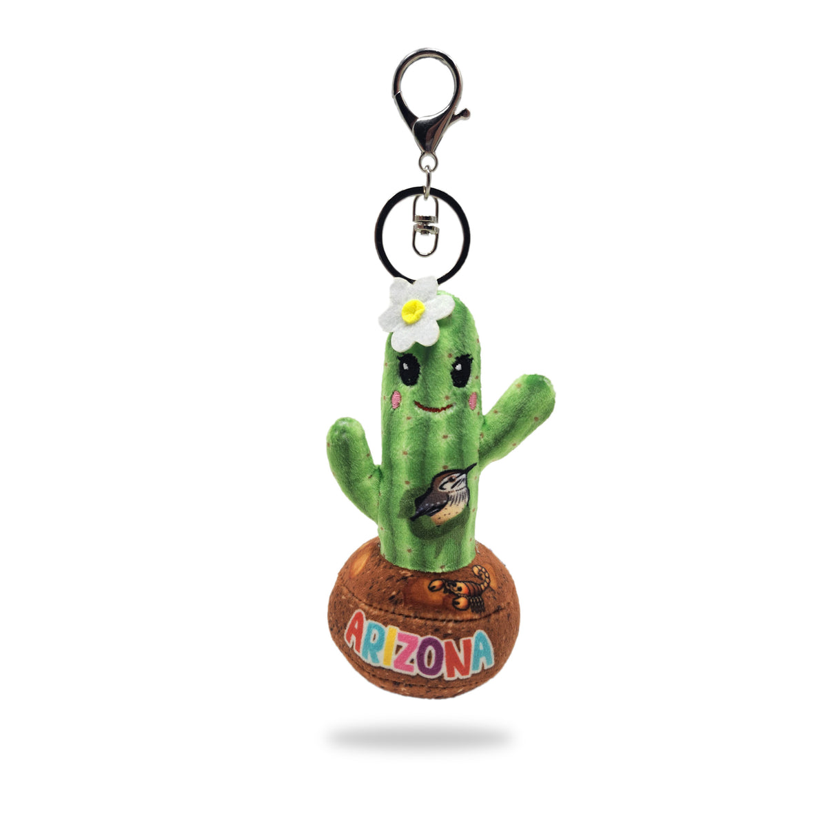 Arizona Squishy Saguaro Cactus Keychain — Plushology®