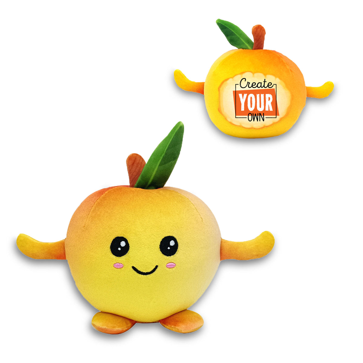 5" Create Your Own Peach Squishy Plush — Plushology®