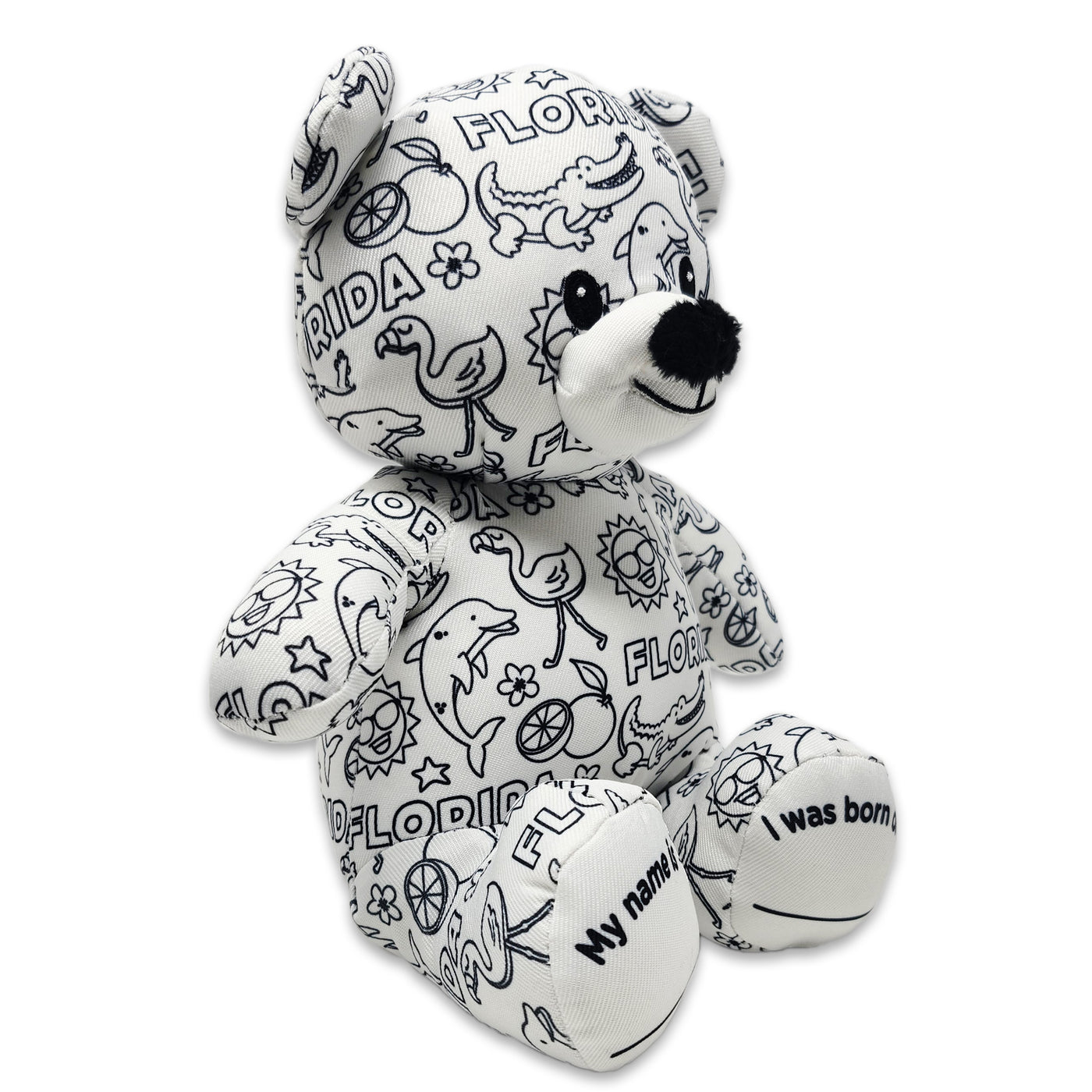 8.5" Florida Color Me Plush™ Teddy — Plushology®