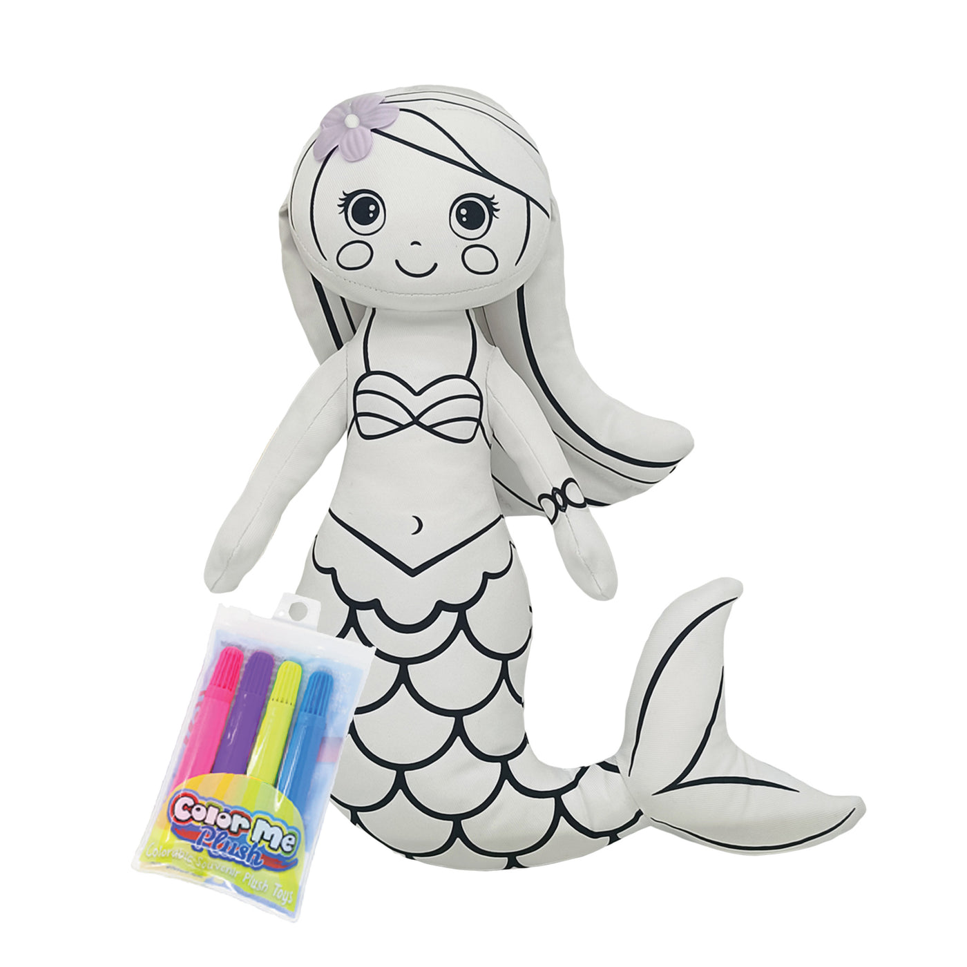 12" Color Me Plush Mermaid — Plushology®