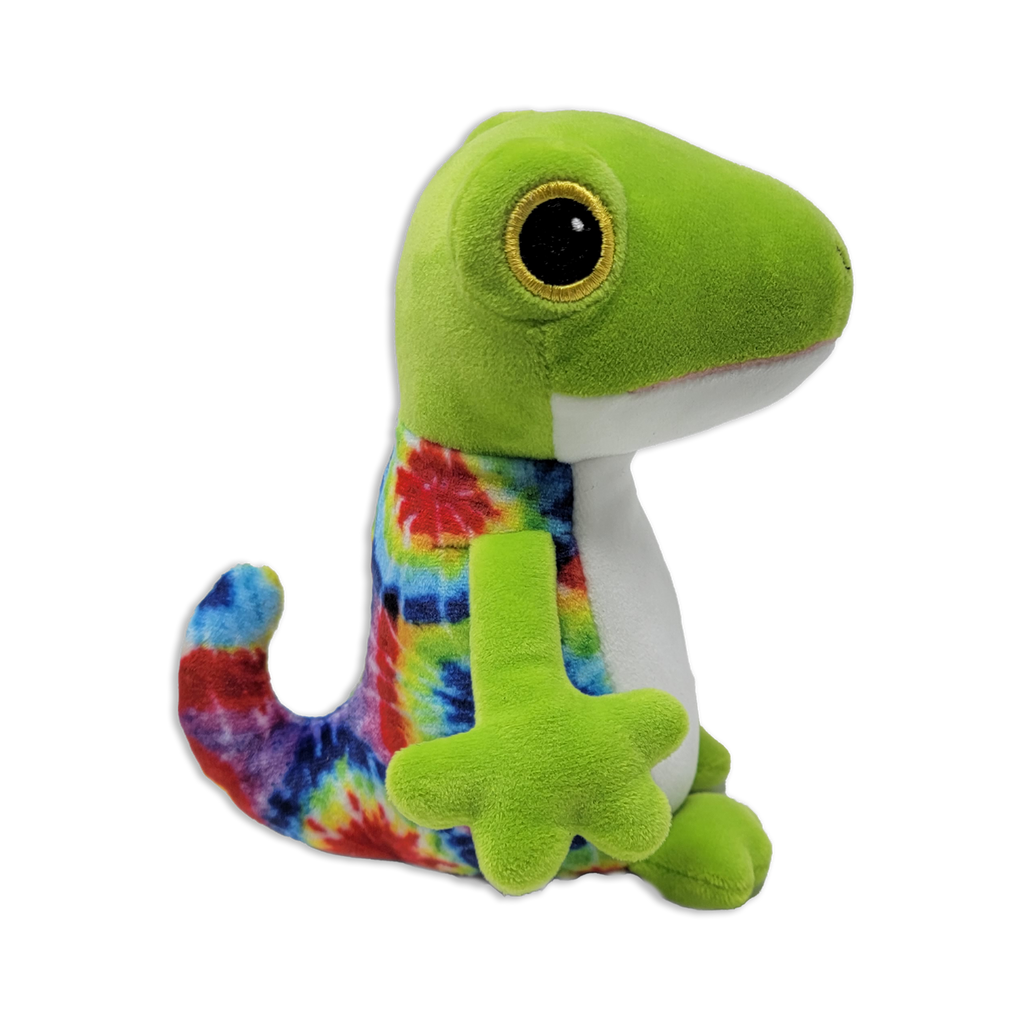 Squishy Gecko Plush Animal Sitting 6" Tall — Plushology®